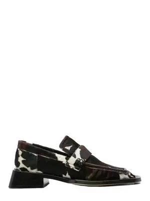 MIISTA Airi Calf-hair Loafers - Brown