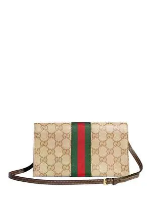 Gucci Gucci GG Supreme Web-Stripe Tote Bag Neutrals