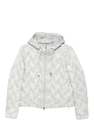 Herno Quilted Hooded Jacket - Grey