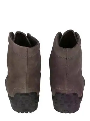 TOD'S Gommino Lace-up Ankle Boots - Grey