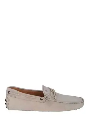 TOD'S Gommino Loafers With Bow Detail - Grey
