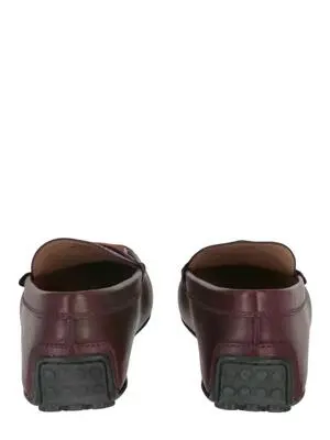 TOD'S T Timeless Leather Loafers - Red