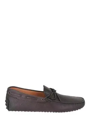 TOD'S Gommino Leather Loafers - Black