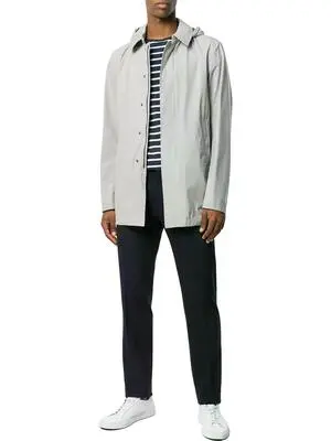 Herno Hooded Raincoat - Grey
