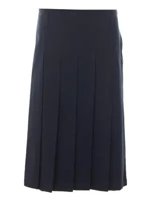 A.p.c. Pleated Midi Skirt - Black