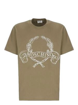 Moschino Printed Crewneck T-shirt - Brown
