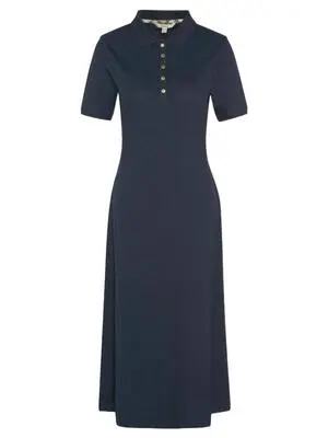 Barbour Celeste Polo Midi Dress - Navy Blue