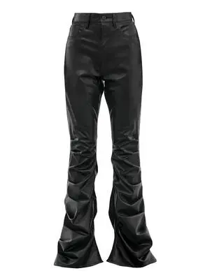 Junya Watanabe Ruffled Flared Trousers - Black