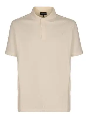 EMPORIO ARMANI Emporio Armani Logo Embroidered Short Sleeved Polo Shirt