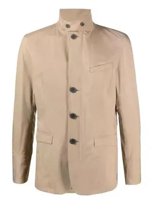 Herno Single-breasted Jacket - Neutrals