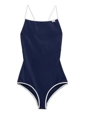 Prada One-piece Jersey Swimsuit - Blue