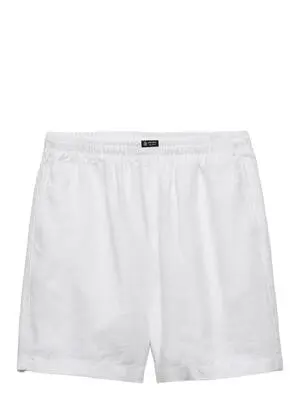 Prada Bermuda Shorts With Artisan Finish - White