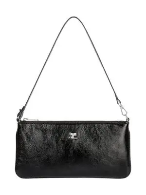 COURREGES Zipped "ac Naplack" Pouch - Black
