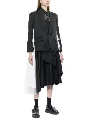 Noir Kei Ninomiya Asymmetric Skirt - Black
