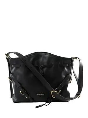 Givenchy Small Voyou Leather Bucket Bag - Black