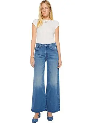 MOTHER The Ditcher Roller Zip Skimp Jeans In Tutu Much To Handle - Blue