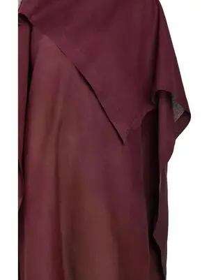 Issey Miyake Asymmetric Draped Midi Dress - Red