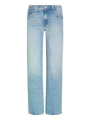 MOTHER Rambler Skimp Faded Straight-leg Jeans - Blue
