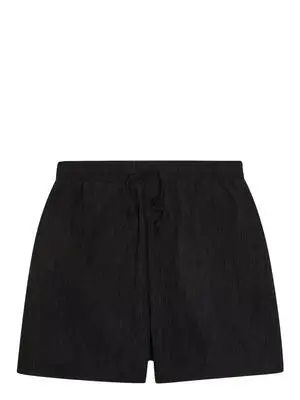 RAITH Silvano Crinkled-finish Drawstring Shorts - Black
