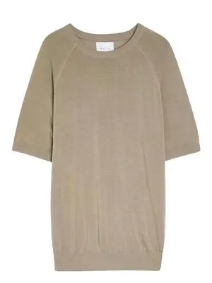 RAITH Riera Raglan-sleeve Knitted T-shirt - Neutrals