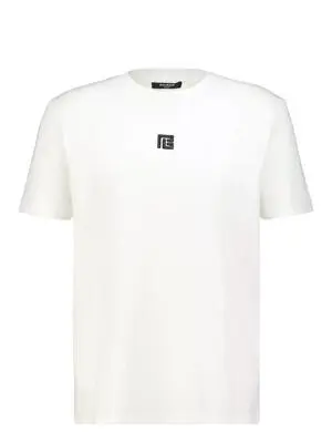 Balmain Pb Logo T-shirt - Neutrals