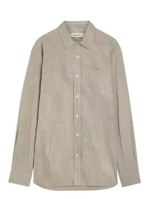 FORET Scout Check-pattern Shirt - Neutrals