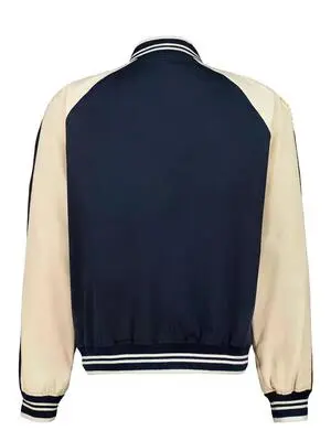 Valentino Garavani Vlogo Contrast-sleeve Jacket - Blue
