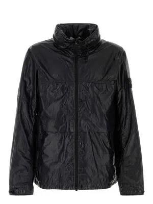 Stone Island Stone Island Nylon Hooded Jacket Black