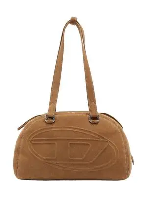 DIESEL® Suede Shoulder Bag With Embossed Logo - Multicolor