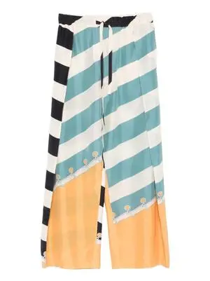 Loewe Printed Silk Trousers - Multicolor