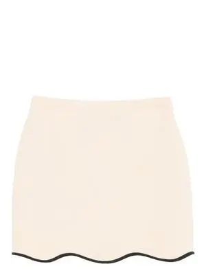 Valentino Garavani Wool And Silk Blend Skirt - Multicolor