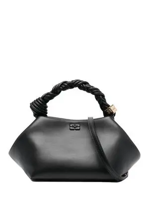 GANNI GANNI Handbag With Twisted Leather Handle And Butterfly Logo Multicolor