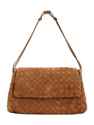Bottega Veneta Suede Leather Pouch With Drawstring Strap - Multicolor