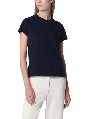 Polo Ralph Lauren Navy Cotton T-shirt - Blue