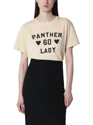 Valentino Garavani Panther Lady Cotton Jersey T-shirt - Beige