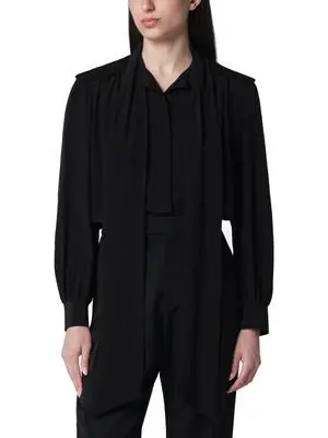 CHLOÉ Chloé Silk Blouse With Lavallière Neck Tie And Lace Details
