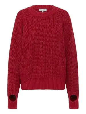 ROWIE Bronson Knit Jumper - Chilli Red
