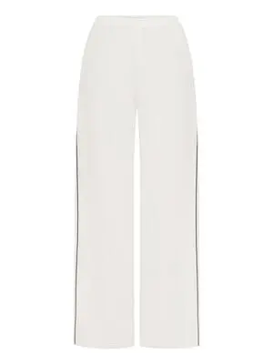 ROWIE Kaia Linen Straight Pants - Bone