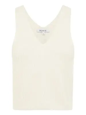 ROWIE Vivian Merino Knit Top - Bone