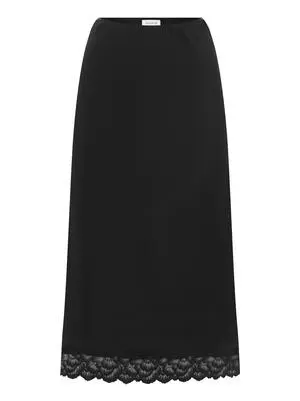 ROWIE Marina Silk Midi Skirt