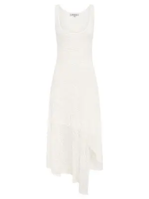 ROWIE Lorna Lace Midi Dress - Bone
