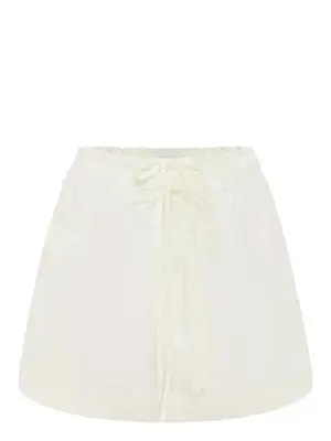 ROWIE Jessica Cargo Mini Skirt - Bone