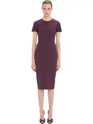 Victoria Beckham Claude Midi Dress - Fig