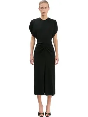 Victoria Beckham Victoria Beckham Bela Midi Dress Black