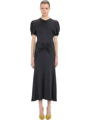 Victoria Beckham Victoria Beckham Bela Midi Dress Midnight