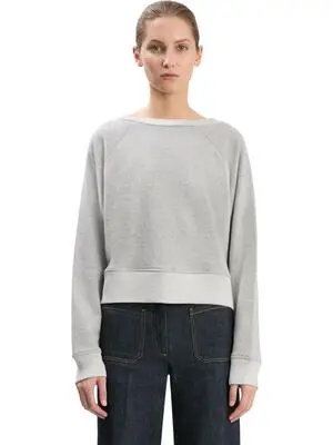 Victoria Beckham Constance Sweatshirt - Grey Marl
