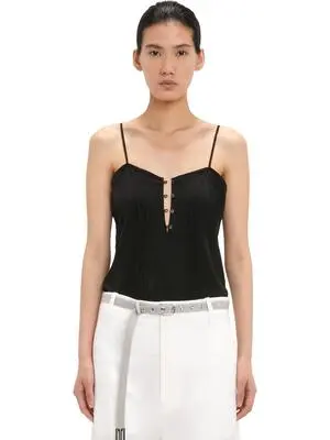 Victoria Beckham Rouleaux Cami Top - Black