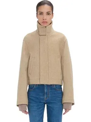 Victoria Beckham Bomber Jacket - Camel