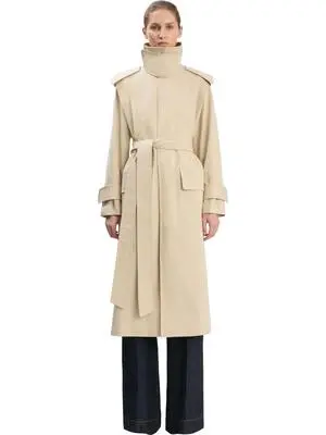 Victoria Beckham Philippa Trench Coat - Beige