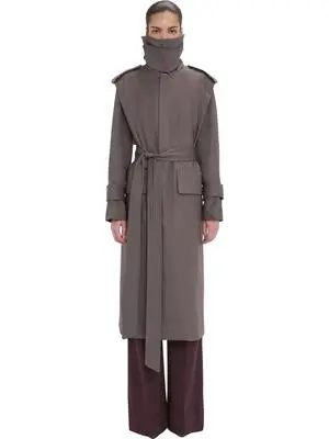 Victoria Beckham Philippa Trench Coat - Grey